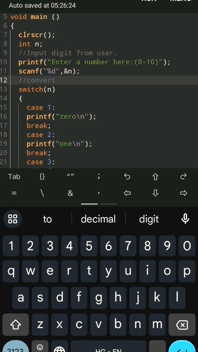 To convert digit to word using switch case in c programming #c #shorts #short #youtube #viral # ...