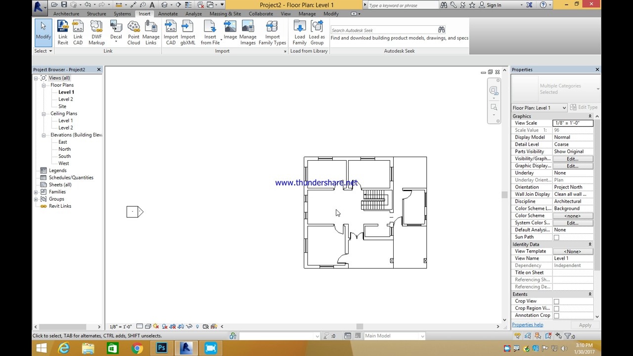 how to work with cad file in revit architecture - YouTube