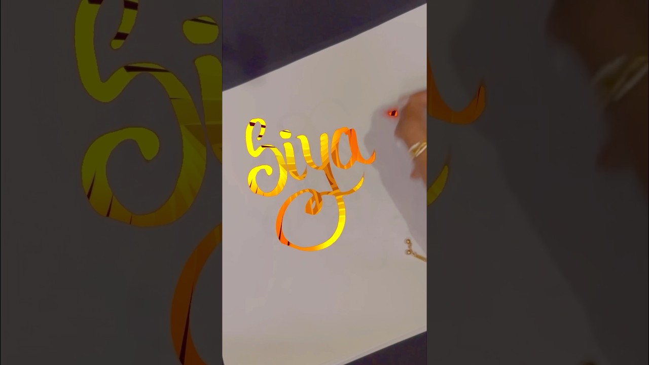Siya #calligraphy #brush #explore #love #trending #shorts #name #art # ...