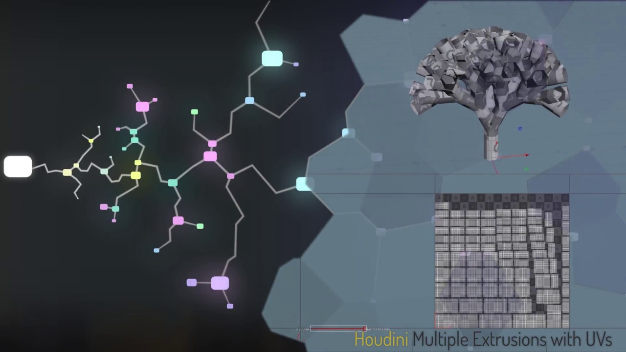 quickFlow :: Houdini :: Multiple Curve Extrusions with UVs - YouTube