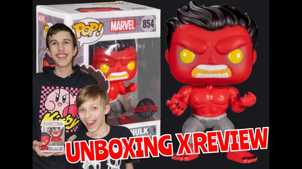 LIMITED EDITION RED HULK FUNKO EXCLUSIVE POP FIGURE UNBOXING X REVIEW ...