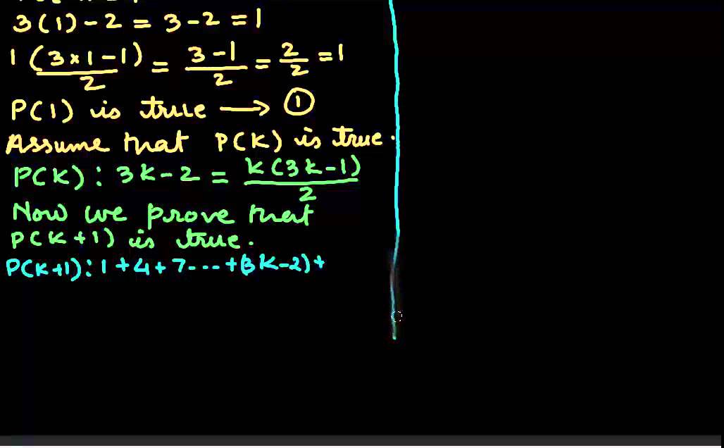 principle of mathematical induction - YouTube