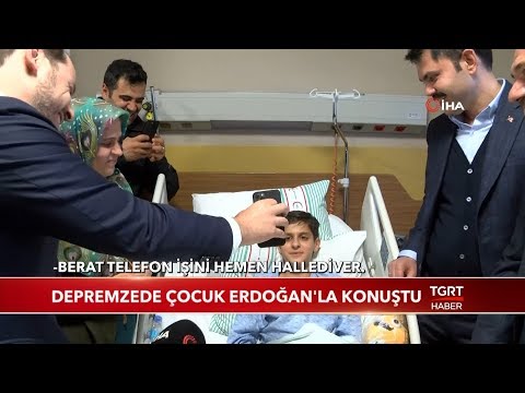 Cumhurbaşkanı Erdoğan ile Depremzede Çocuğun Görüntülü Konuşması Gülümsetti
