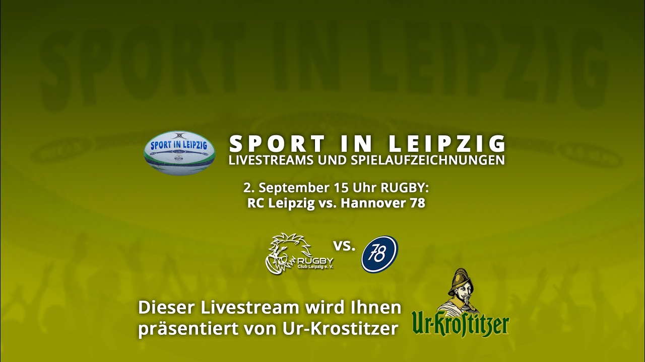 Rugby: RC Leipzig vs. Hannover 78 | 02.09.2023 - YouTube
