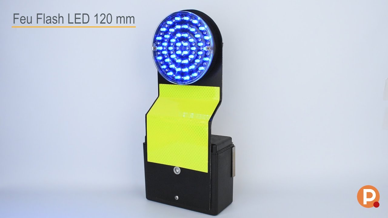 Feu Flash LED 120 mm - Proteclight - YouTube