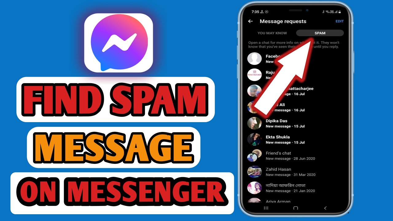 How To Check Spam Messages On Facebook Messenger 2021 - YouTube