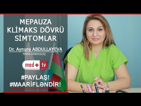 MENOPAUZA KLIMAKS SIMPTOMLAR VE MIFLER - DR. Aynurə ABDULLAYEVA Mama- GINEKOLOQ / MEDPLUS TV