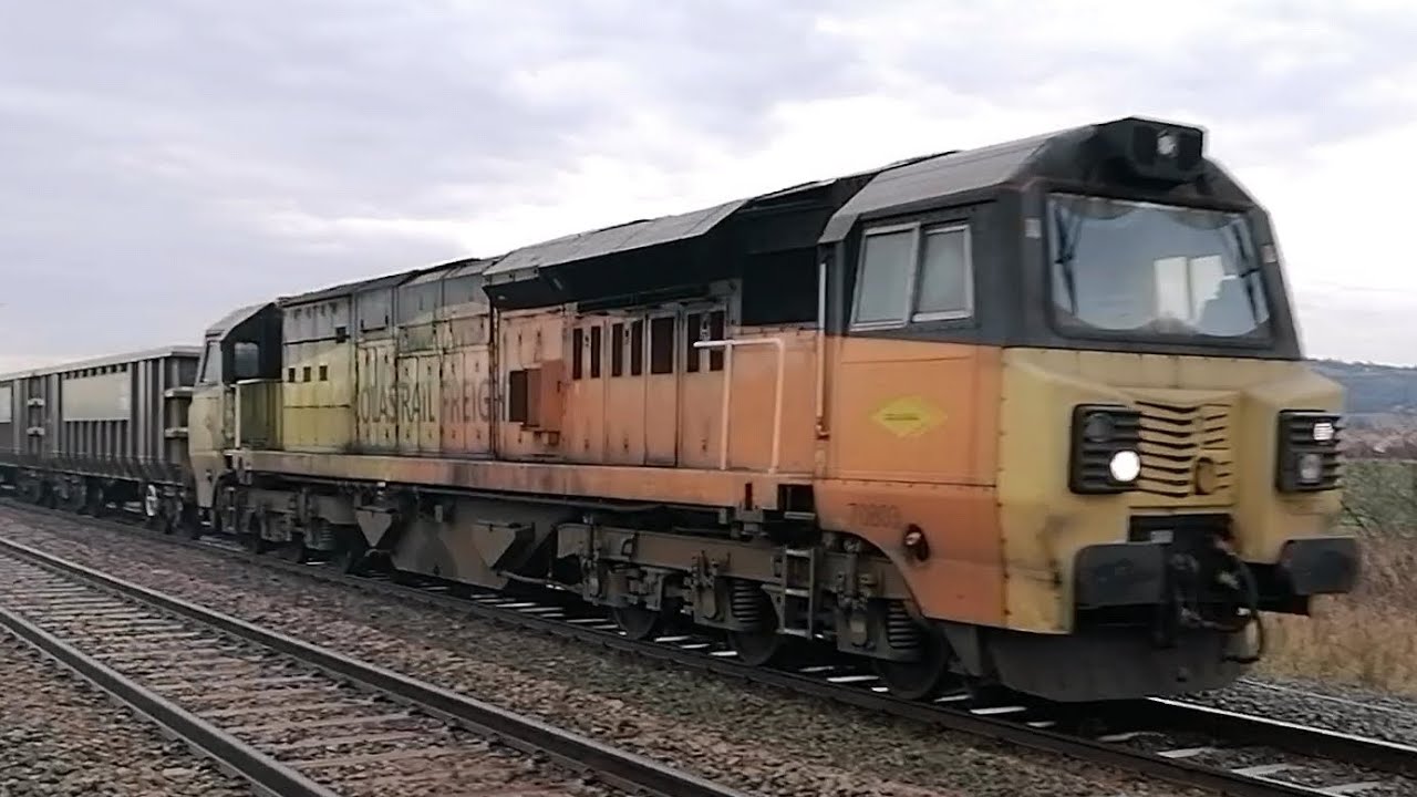 14/03/25 - Colas Class 70 - 70803 - Bradwell Up Sidings Colas to ...