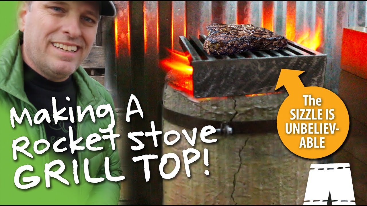 How To Make A Rocket Stove Grill - YouTube