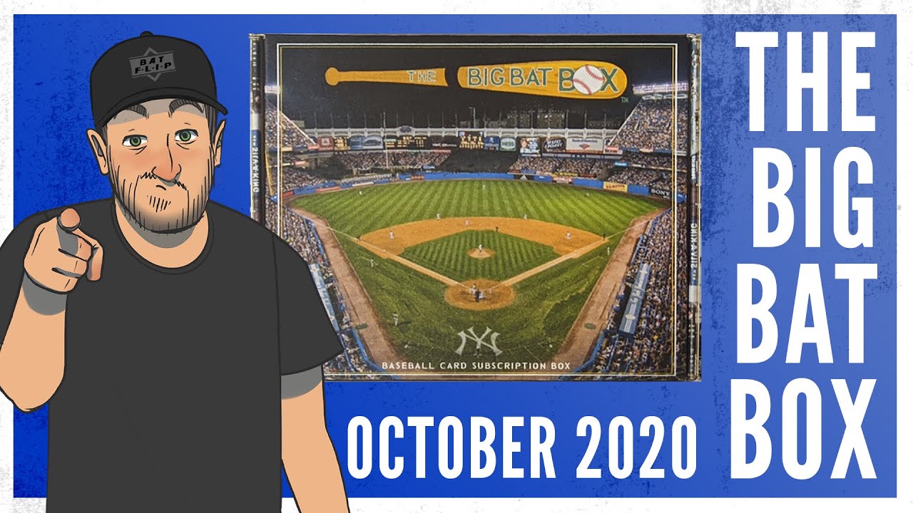Big Bat Box October 2020 Edition! Baseball Card Subscription Service ...