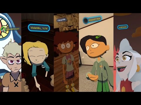 The owl house | Amphibia vrchat funny moments with friends and meeting ...