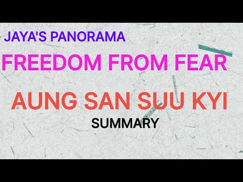 FREEDOM FROM FEAR BY AUNG SAN SUU KYI - SUMMARY - YouTube