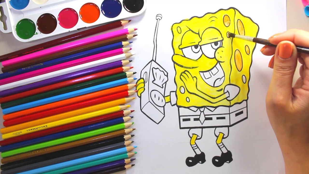 spanch bob coloring with Phone | Spongebob Squarepants Coloring Pages ...