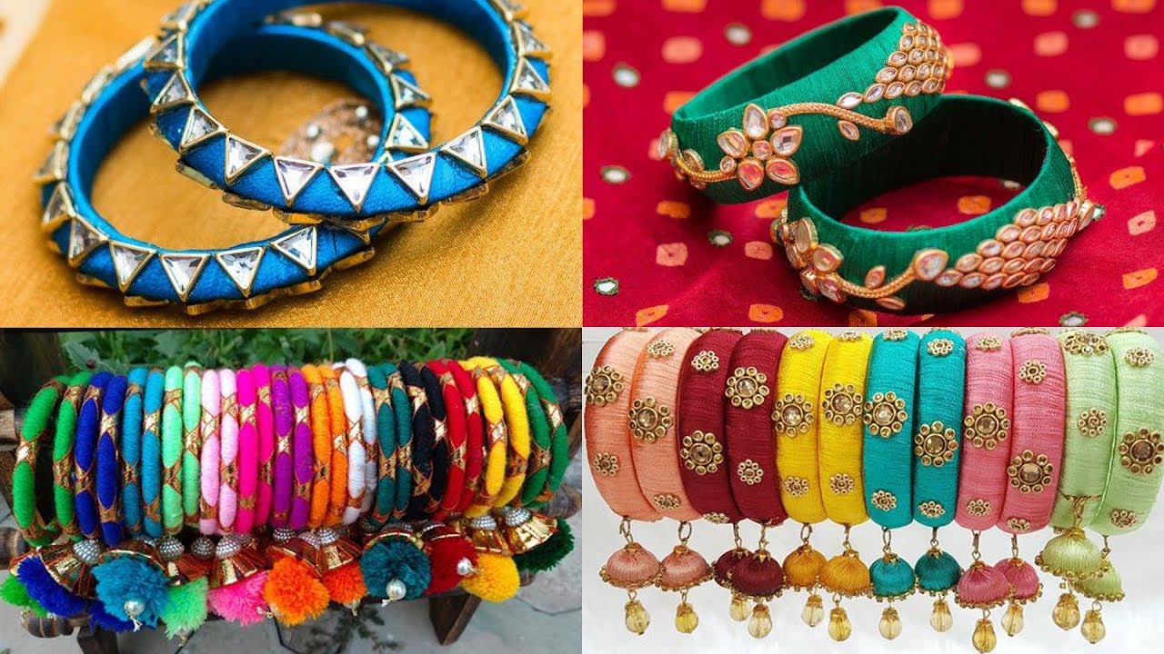 Unique Handmade Silk Thread Bangles Design Collection - YouTube