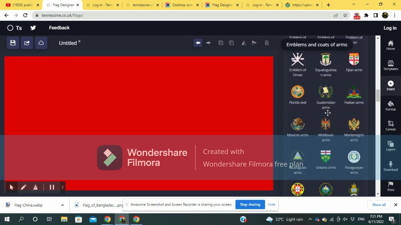 16 minutes of historical and present Flags Transforming in Tennessine ...