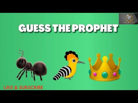 Guess the Prophet by Emoji || Islamic knowledge without music - YouTube
