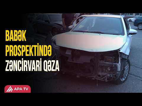 Bakıda qəza: üç avtomobil toqquşdu | APA TV