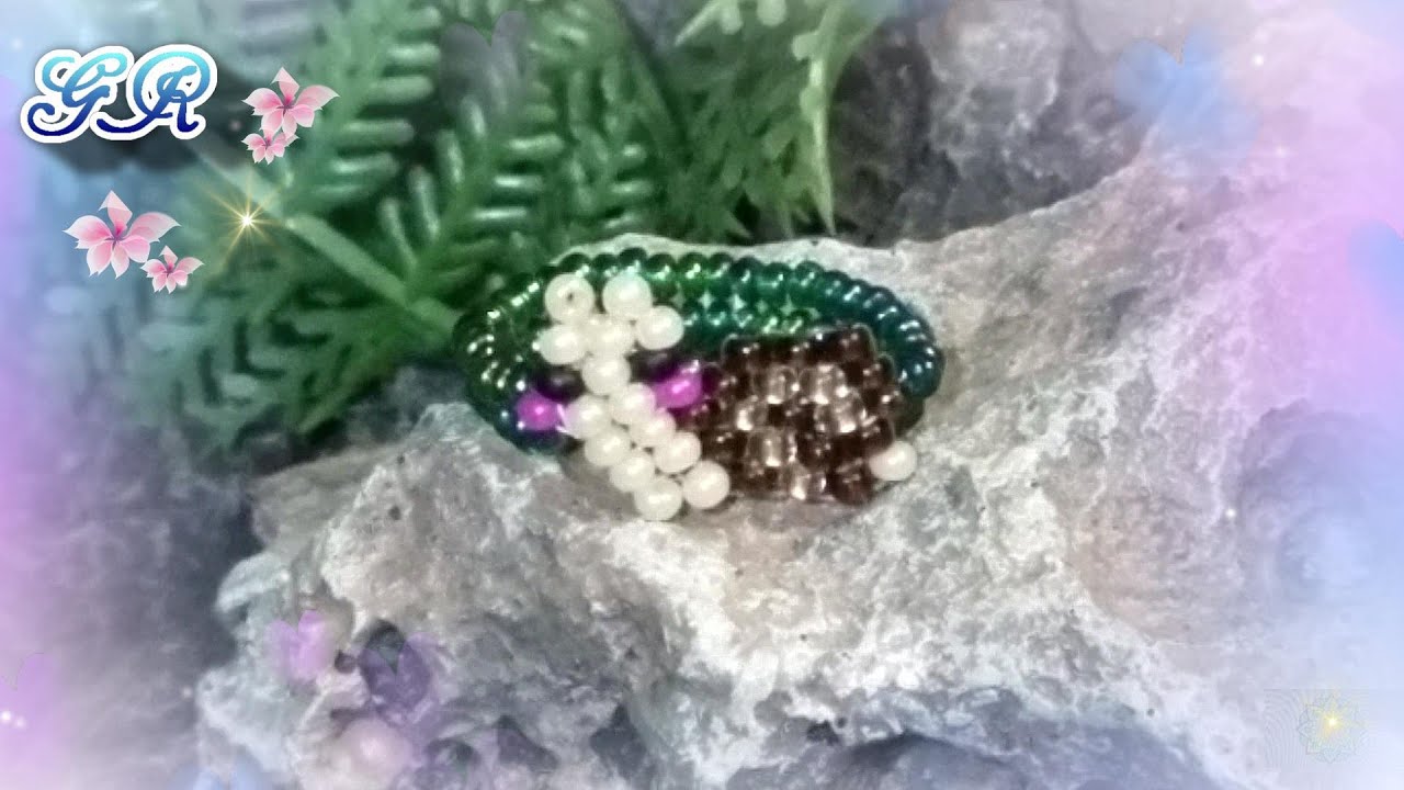 DIY Seed Bead Ring - Snail - YouTube