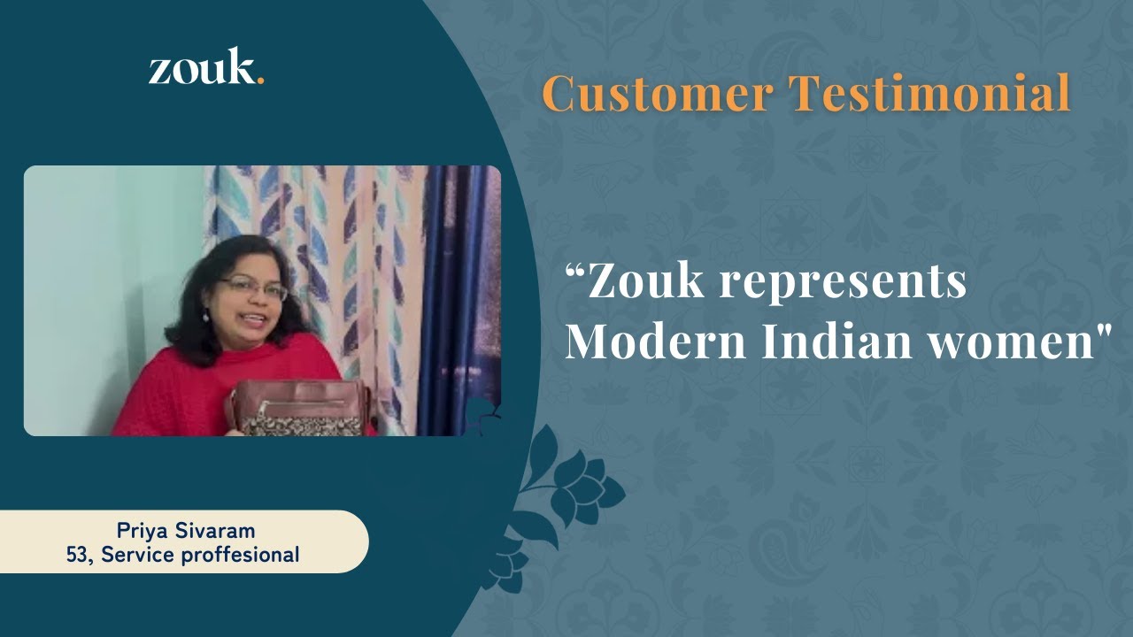 Zouk represents Modern Indian women ️| Customer Testimonial ...