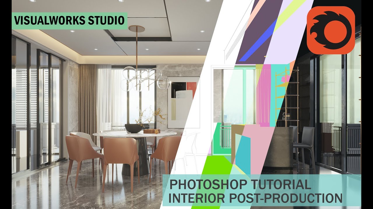 INTERIOR POST-PRODUCTION - PHOTOSHOP TUTORIAL - APARTMENT INTERIOR ...
