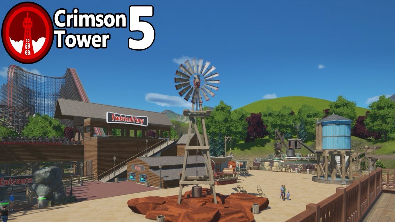 Planet Coaster - Crimson Tower (Part 5) - A Wild and Western Area ...