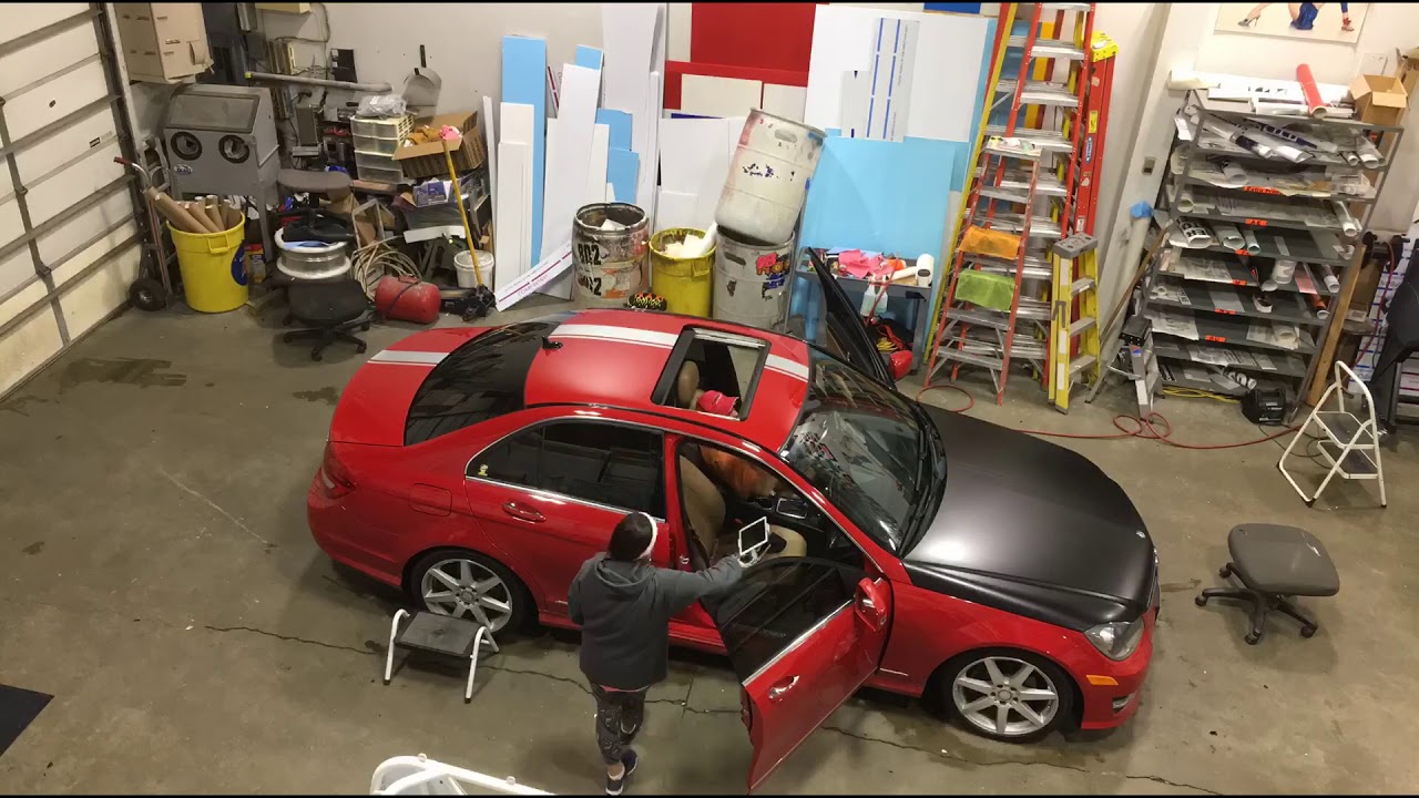 2012 Mercedes C300 - Wrap By Action Signs - Omaha, Nebraska - YouTube