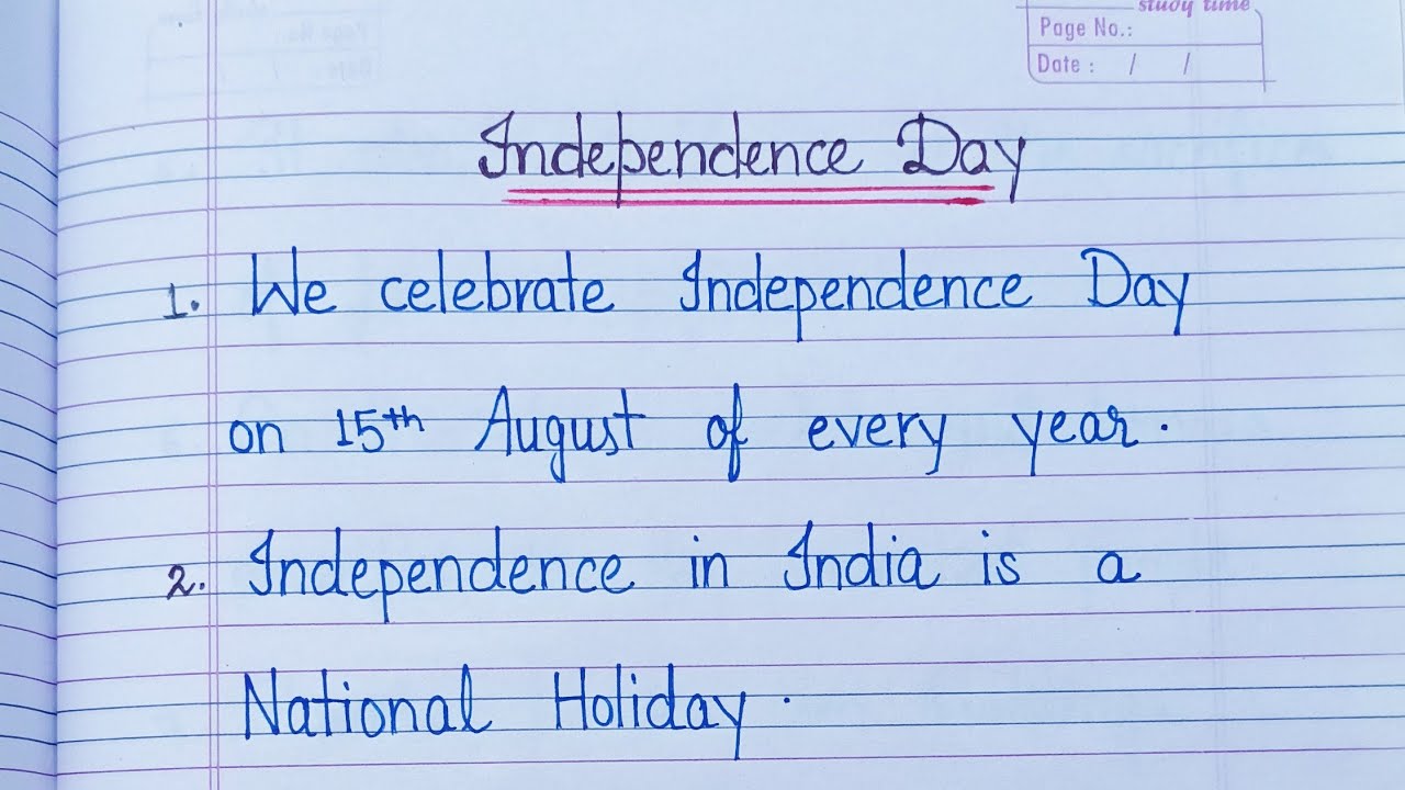10 Lines On Independence Day/Essay on Independence Day/Essay on 15 ...