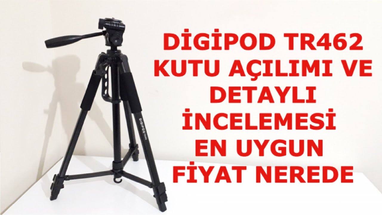 DİGİPOD TR462 TRİPOT KUTU AÇILIMI VE DETAYLI YAKINDAN İNCELEMESİ - YouTube