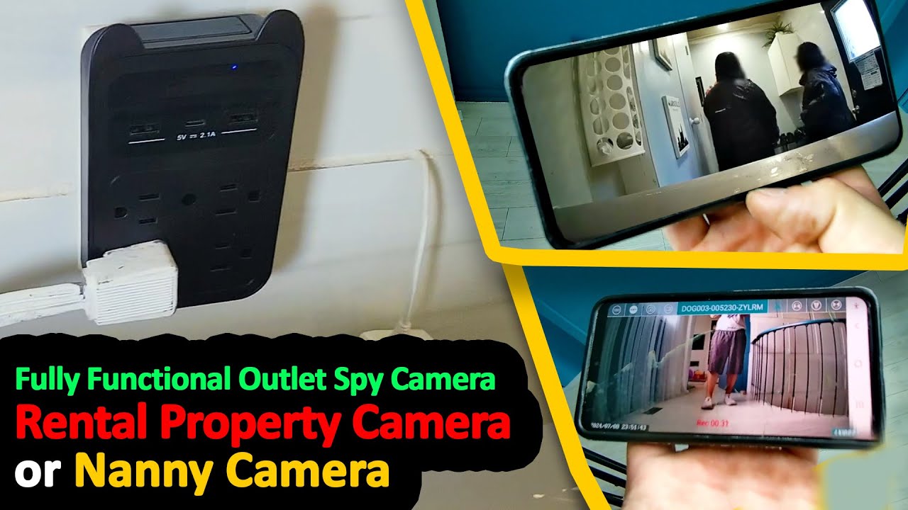 Wide Angle Hidden Spy Cam / Nanny Cam - Camduck Hidden Outlet Camera ...