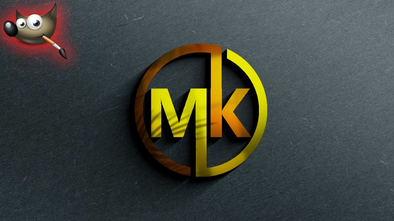 How to Create a Stunning MK Logo Design in GIMP | Professional Logo ...