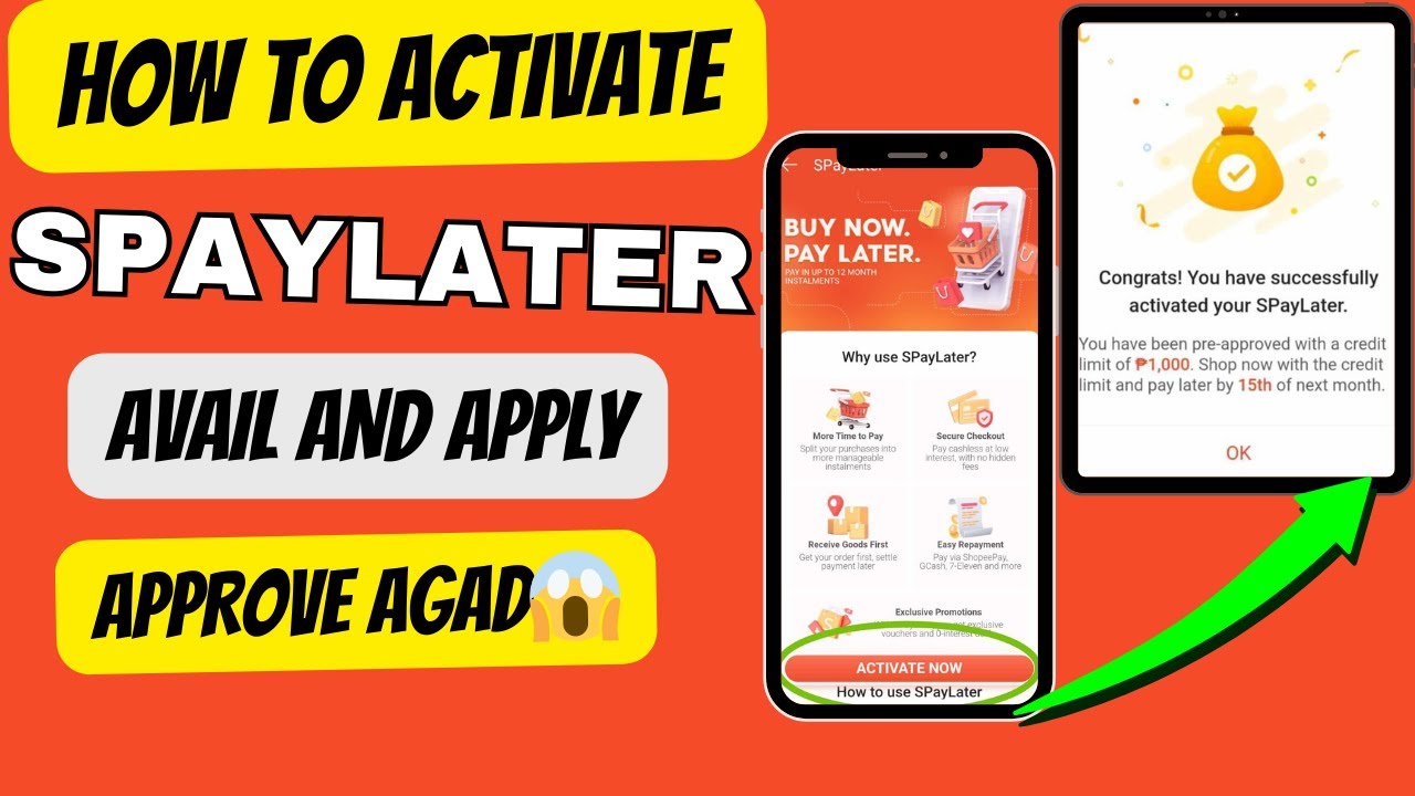 HOW ACTIVATE SPAYLATER | paano ma activate ang spaylater - YouTube