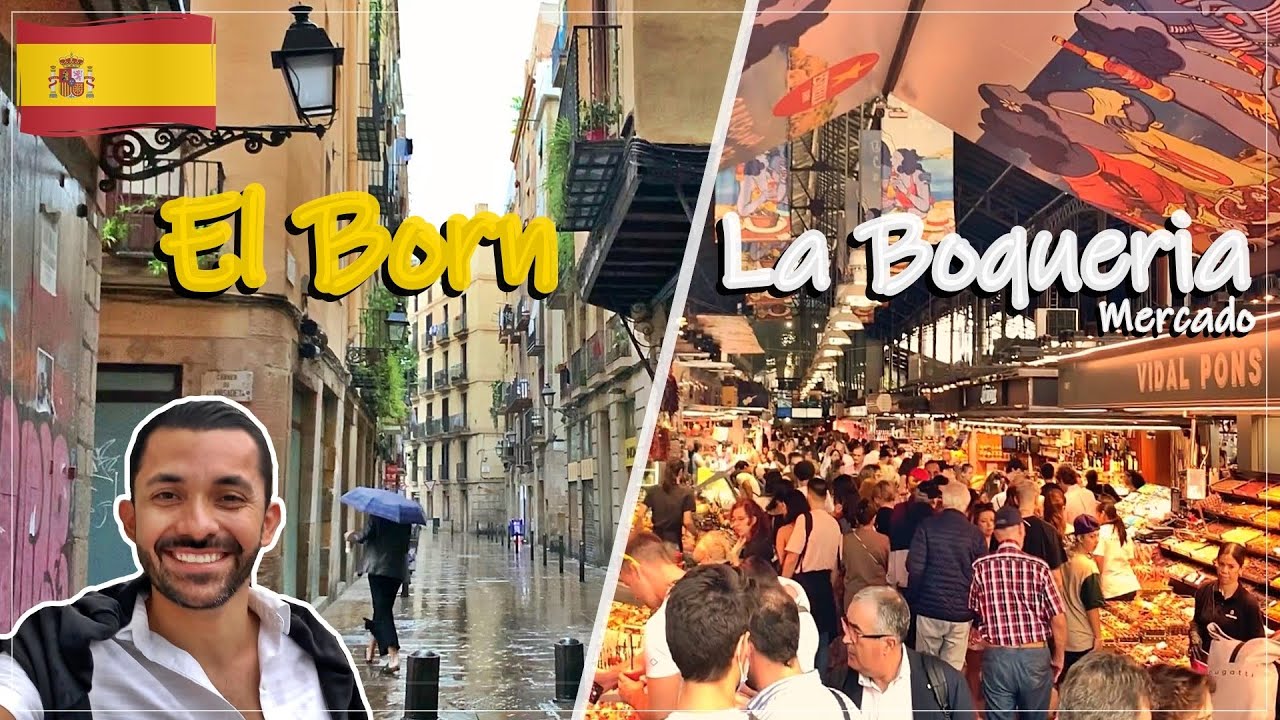 🔴🇪🇸 Tour Rapido: LAS RAMBLAS - MERCADO LA BOQUERIA - EL BORN ...