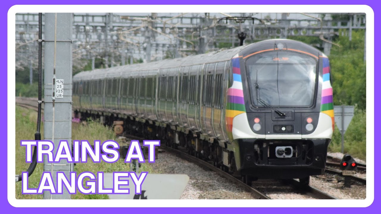 TRAINS at LANGLEY (GWML/Elizabeth Line) - 12/06/2024 - YouTube