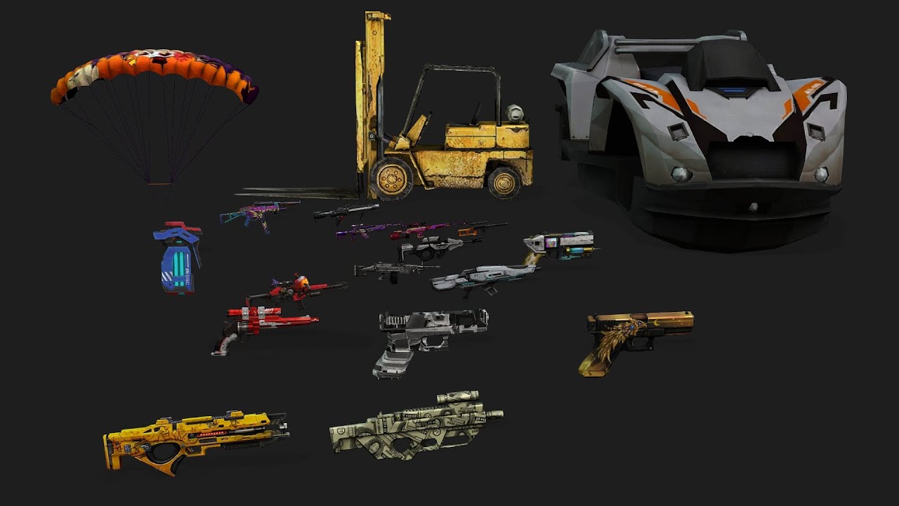 Iclone props freefire weapon pack 2 - YouTube