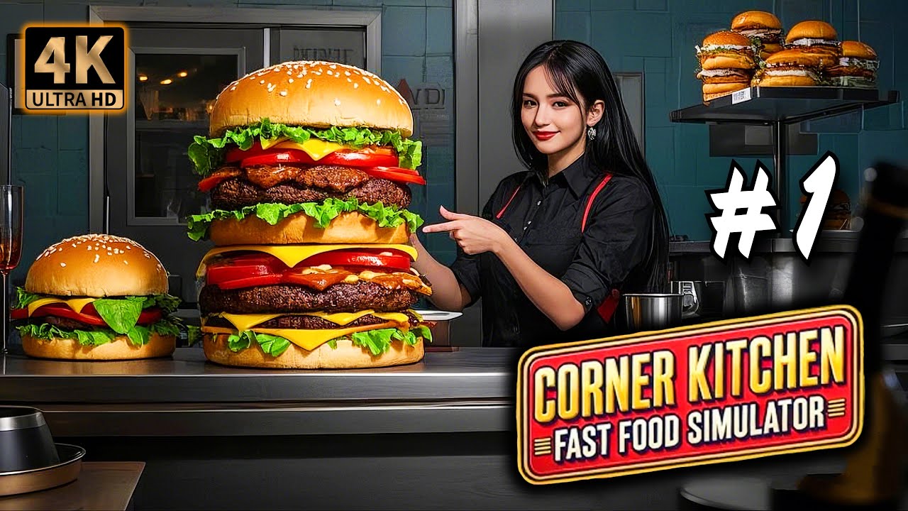 Corner Kitchen Fast Food Simulator #1 Gameplay Longplay Reshade ...