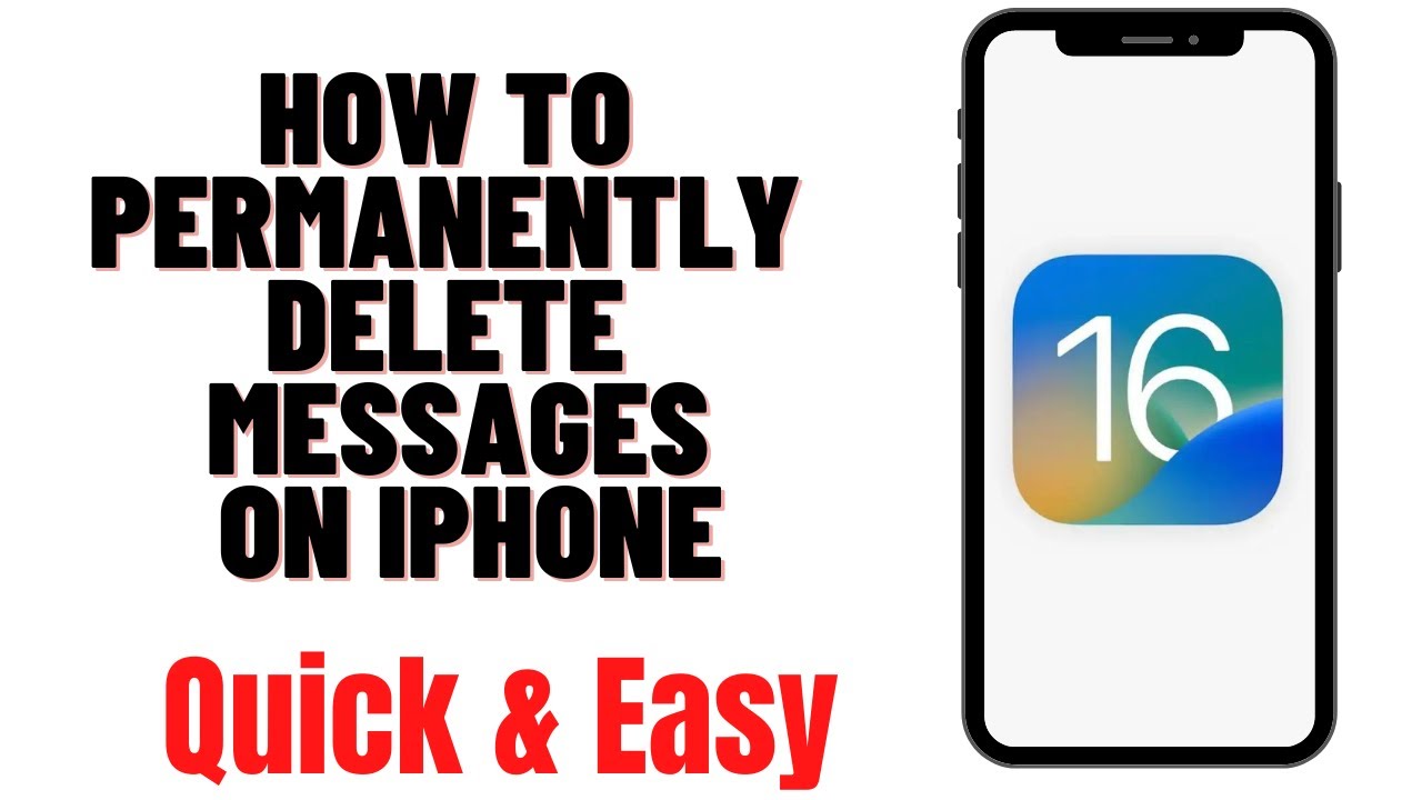 HOW TO PERMANENTLY DELETE MESSAGES ON IPHONE YouTube HOW TO PERMANENTLY DELETE MESSAGES ON IPHONE YouTube