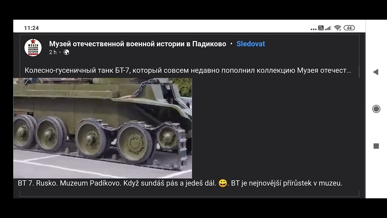 Tank BT-7 shazuje pásy - YouTube