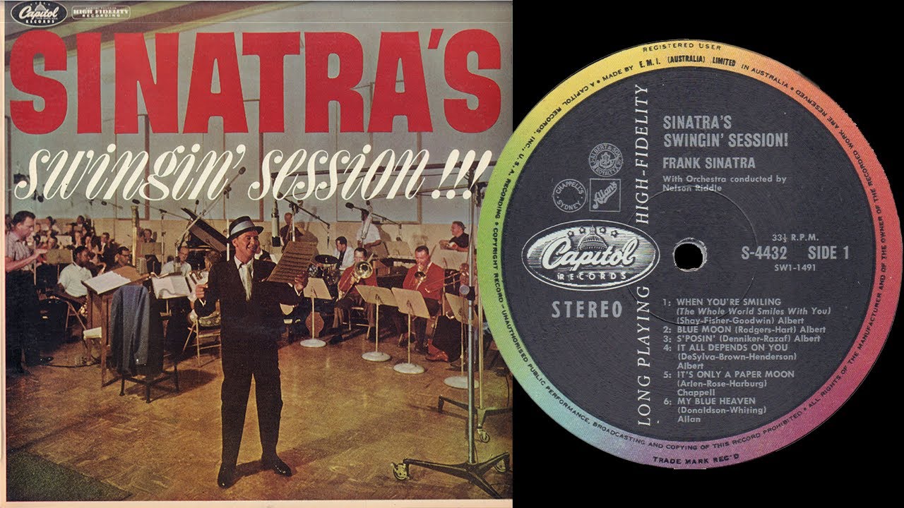 1961 Frank Sinatra w/ Nelson Riddle- Blue Moon (33 RPM) - YouTube