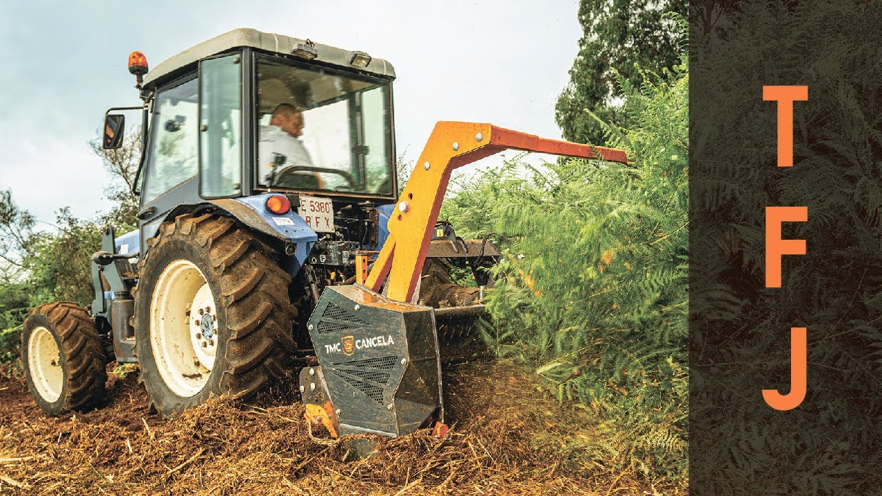 Forestry mulcher | TMC CANCELA TFJ | with tractor NEW HOLLAND - YouTube