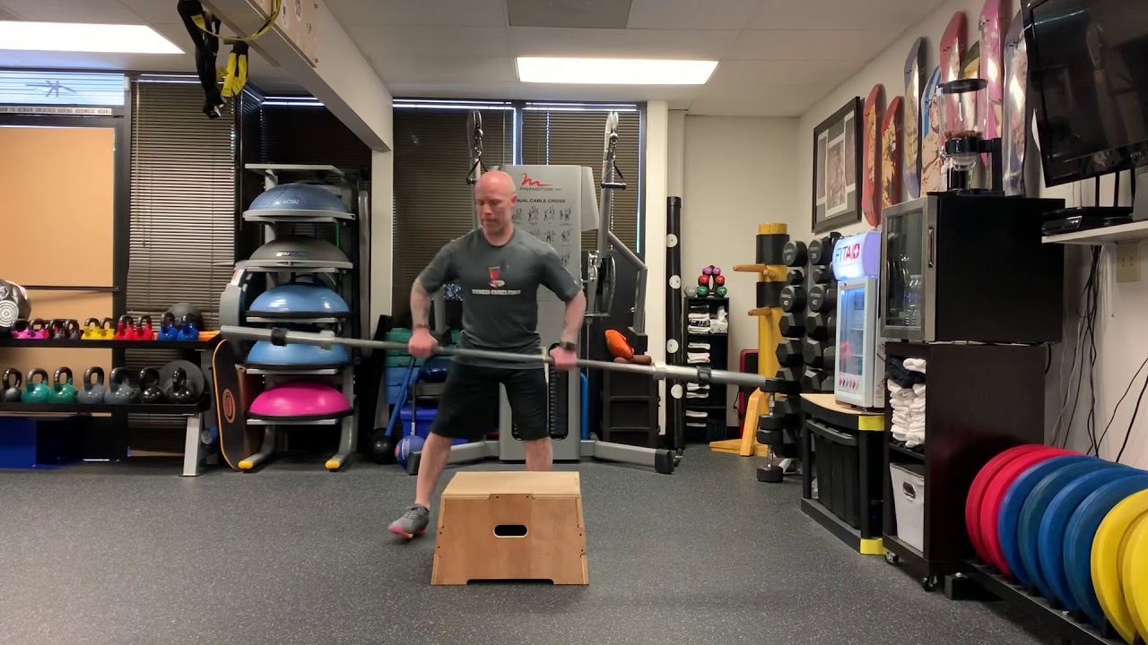 Barbell Step-Up- Frontal - YouTube