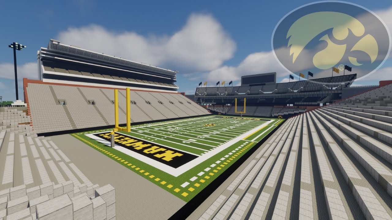 Minecraft Megabuild - Kinnick Stadium (Iowa Hawkeyes) Cinematic ...