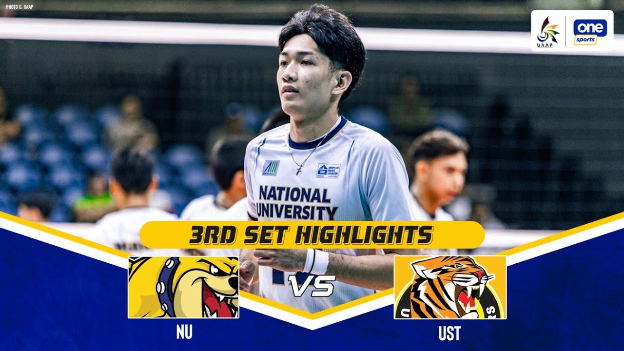 NU vs. UST | SET 3 GAME HIGHLIGHTS | UAAP SEASON 87 MEN’S VOLLEYBALL ...