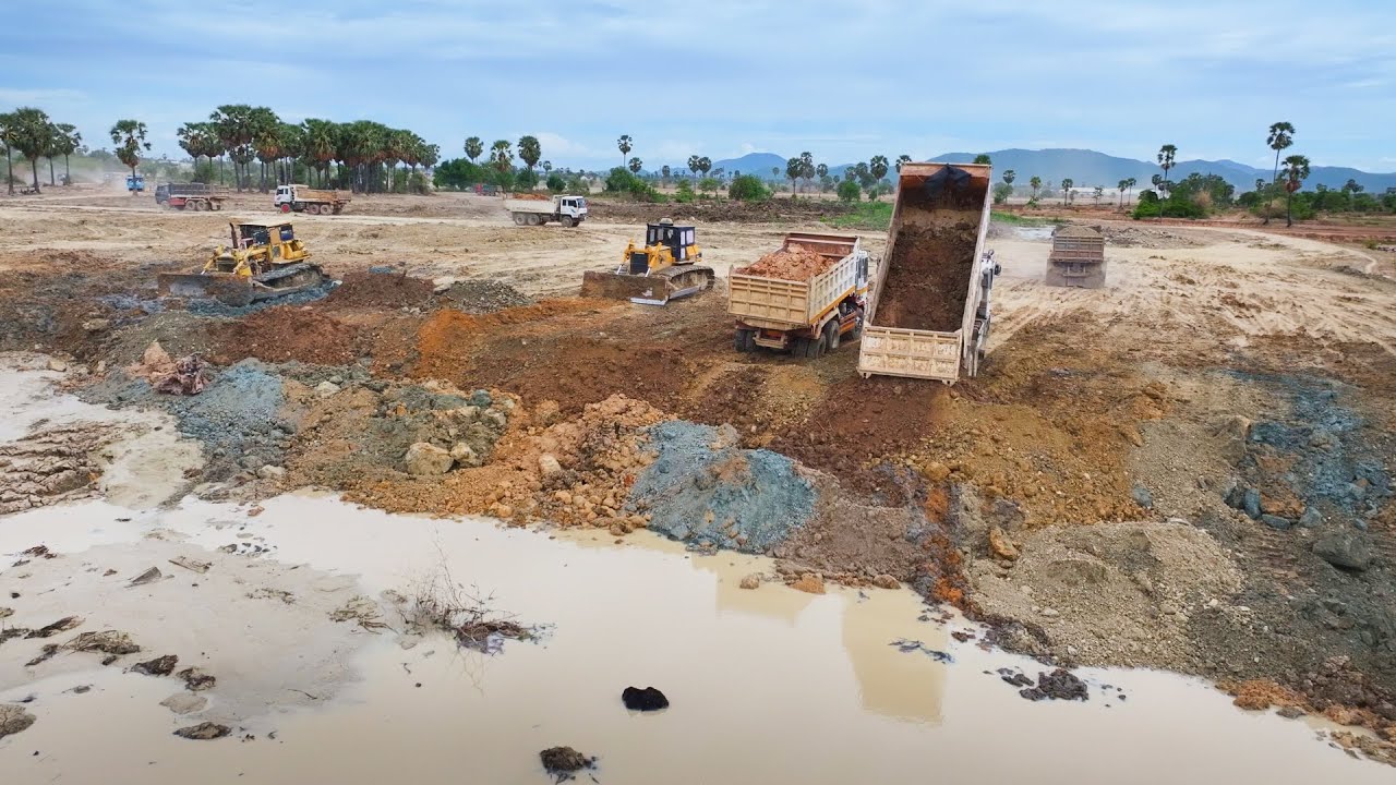 Large-Scale Pond Backfill Project Using Top Building Technologies with ...