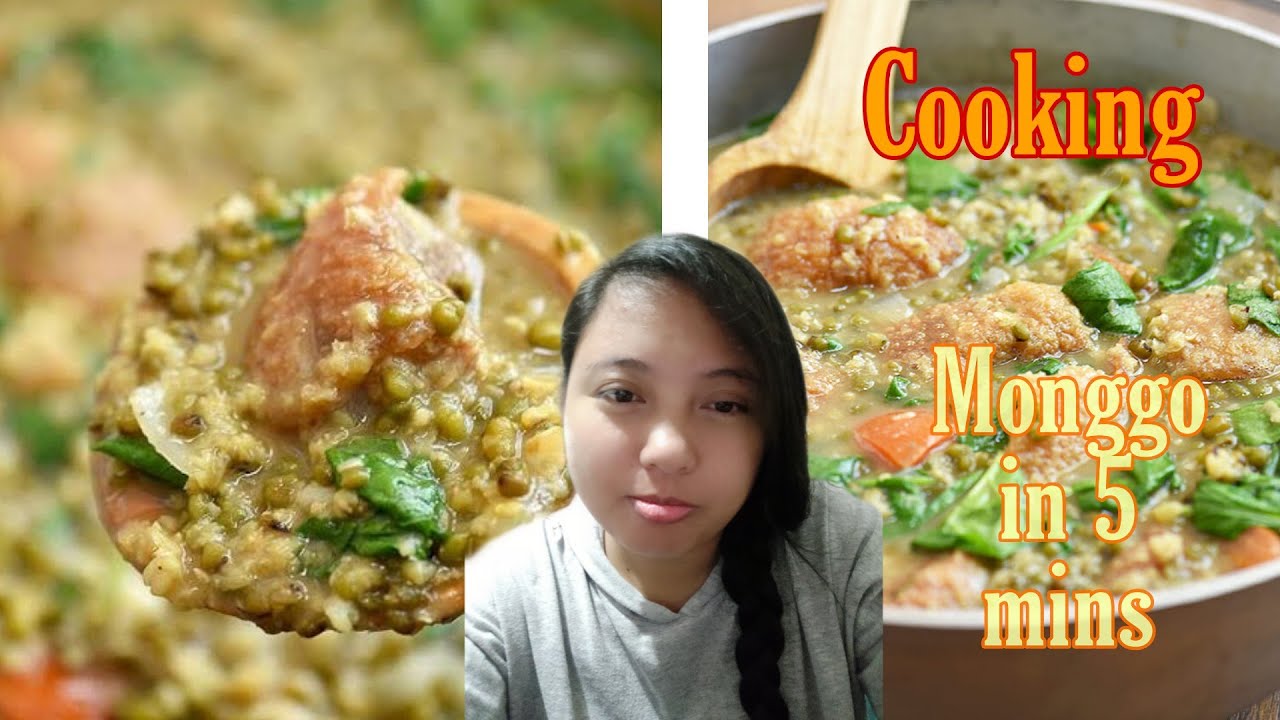 Cooking Mongo(Mung Beans) in 5 minutes /Budget Meal/No Fire No Worries ...
