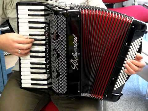 Akkordeon Polverini Diamante IV 96 Musette, A mano Stimmen Video ...