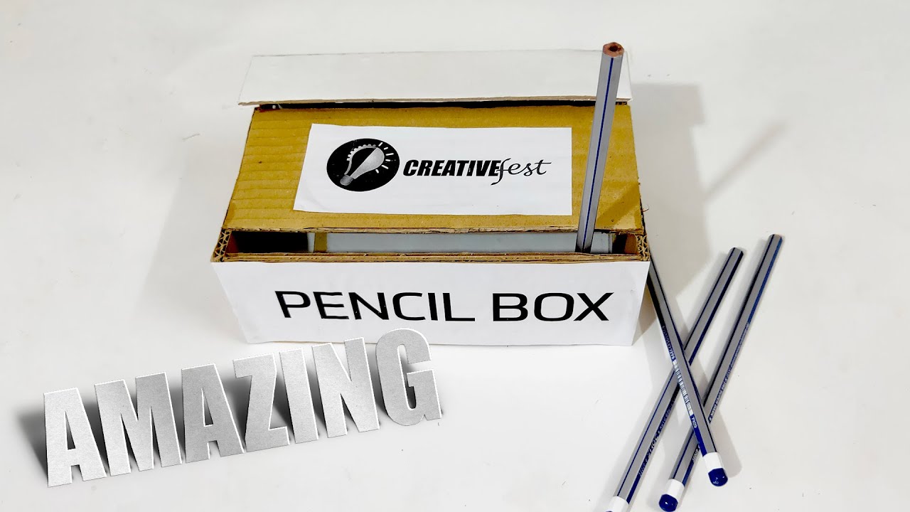 Make Amazing pencil Box and dispenser| DIY Cardboard - YouTube