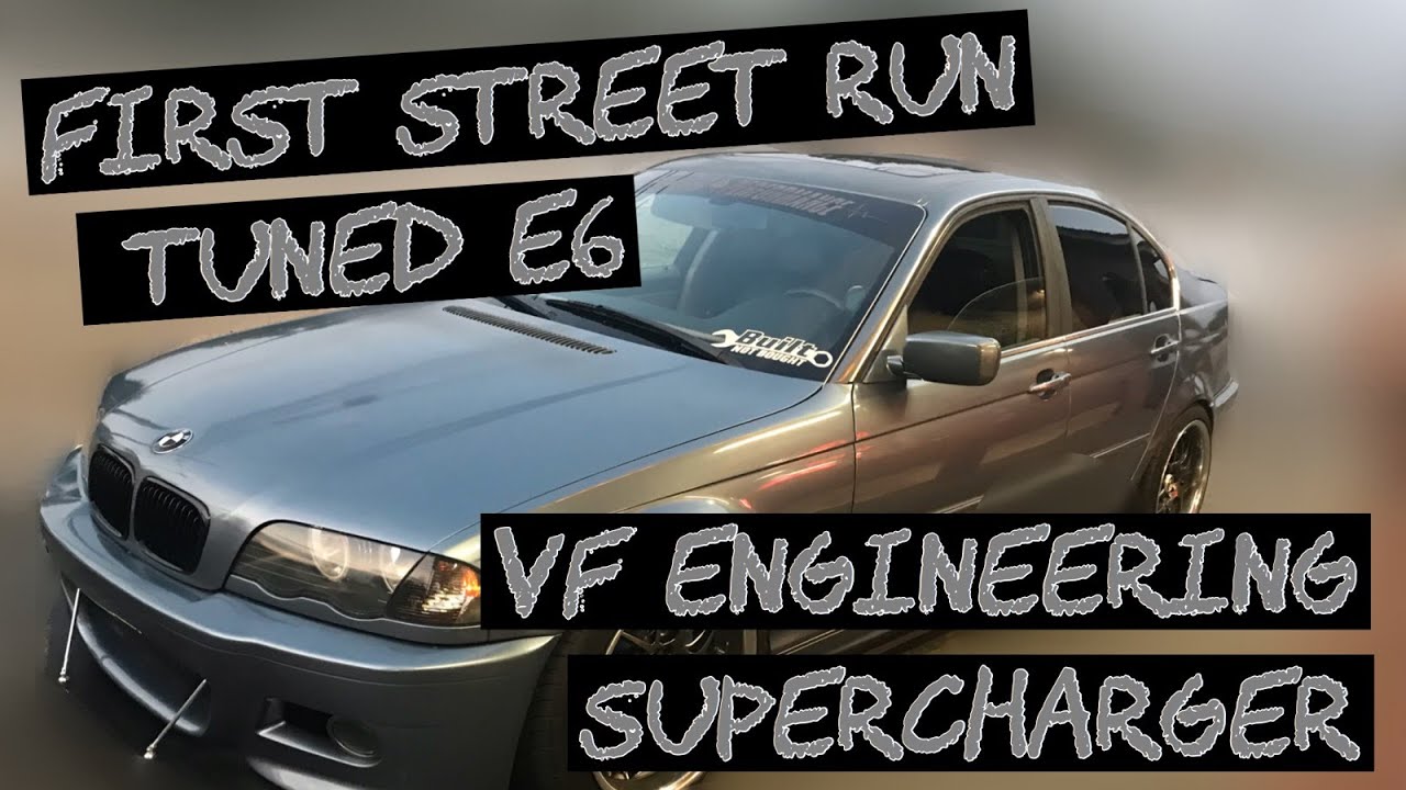 BMW E46 M52 Supercharged First Test Drive - YouTube