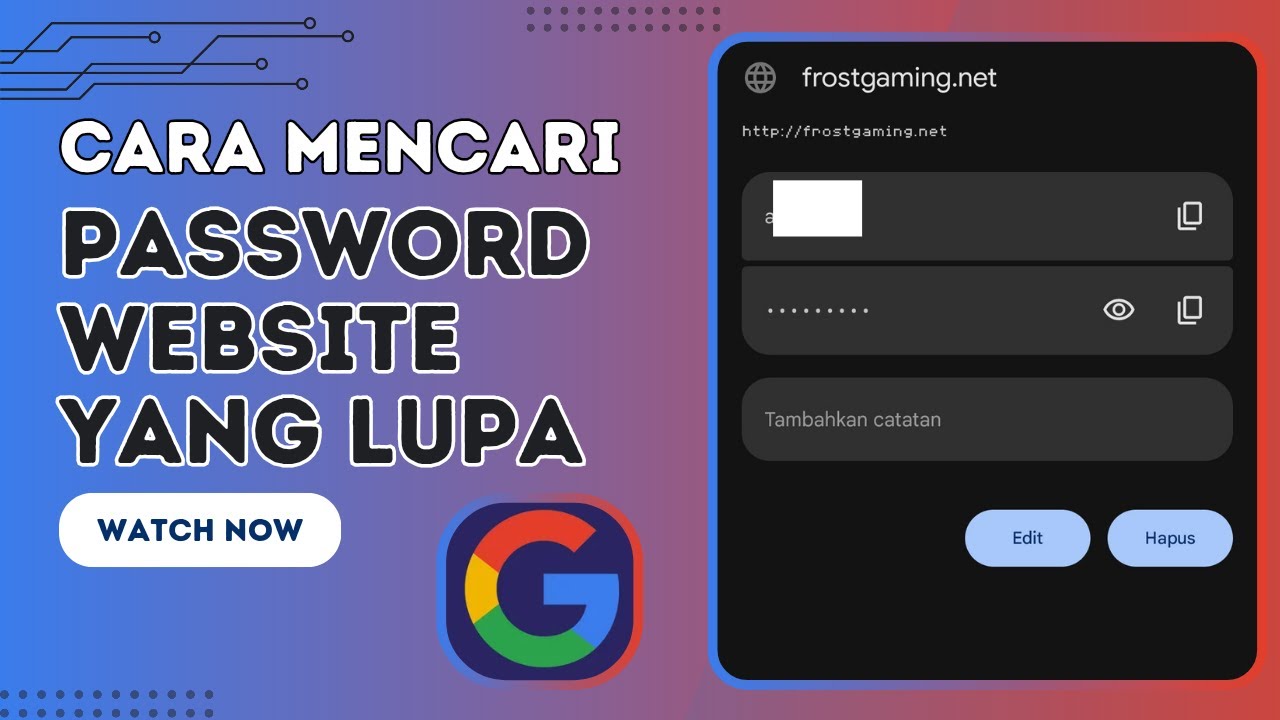 Cara mencari password website yang sudah pernah masuk tapi lupa ...