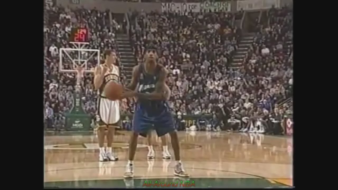 Rip Hamilton 25 Points @ Sonics, 2001-02. - YouTube