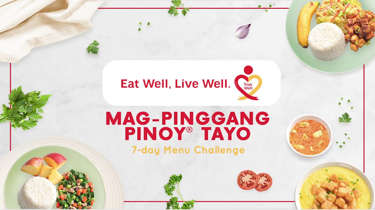 Mag-Pinggang Pinoy® Tayo: 7-Day Menu Challenge - YouTube